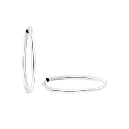 Amor Damen Paar Creolen &raquo;Classic chic&laquo; Made in Germany silber Silber 925 (Sterlingsilber)