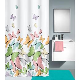 Kleine Wolke Duschvorhang &raquo;Butterflies&laquo; Breite 180 cm 1 Stk. tlg. bunt Polyester B/H: 180cm x 200cm