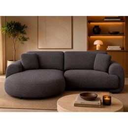OTTO home Ecksofa &raquo;YllSY L-Form, 231cm - OTTO. Verl&auml;ssliche Qualit&auml;t.&laquo; Struktur-Bezug, Tonnentaschen-Federkern grau B/H/T: 232cm x 78cm x 53cm, 