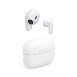Hama In-Ear-Kopfh&ouml;rer &raquo;Bluetooth Kopfh&ouml;rer mit Mikrofon (True Wireless Headset, TWS Earbuds)&laquo; wei&szlig; Kopfh&ouml;rer f&uuml;r Handy aller Marken: universal kompatibel, 
