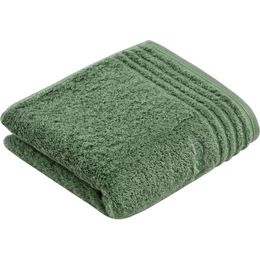 Vossen Handtuch &raquo;Vienna Style Supersoft&laquo; Supersoft Baumwolle gr&uuml;n Webfrottier, Baumwolle B/L: 50cmx100cm, 2 Stk., Webfrottier