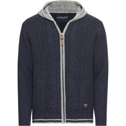 Kr&uuml;ger Buam Kr&uuml;ger Buam Strickjacke mit Rei&szlig;verschluss Blau/Grau (Gr&ouml;&szlig;e: L)