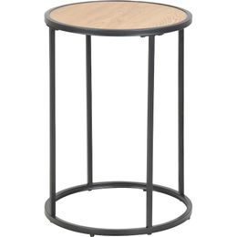 ACTONA GROUP Beistelltisch Metallgestell im modernen Industrie-Look, rund, T: 40 x H: 55 cm schwarz B/H/T: 40cm x 55cm x 40cm