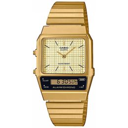 CASIO VINTAGE Damen CASIO VINTAGE Chronograph Quarzuhr, Armbanduhr, Damenuhr,Herrenuhr,Digitaluhr,Edelstahlarmband gold Einheitsgr&ouml;&szlig;e