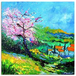 Artland Wandbild &raquo;Spring landscape&laquo; Wiesen & Baumbilder 1 Stk. tlg. als Alubild, Leinwandbild, Poster, Wandaufkleber in verschied. Gr&ouml;&szlig;en bunt Holz, Leinwand 