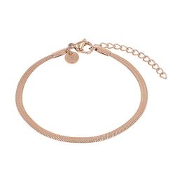 Tom Tailor Damen Tom Tailor Armband &raquo;Schmuck Geschenk Edelstahl Schlangenkettengliederung&laquo; rosa 20cm, Edelstahl