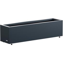 Herstera Pflanzk&uuml;bel &raquo;Cube&laquo; BxTxH: 100x25x25 cm grau Metall, Stahl B/H/T: 100cm x 25cm x 25cm