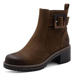 Marco Tozzi Damen Marco Tozzi Stiefelette Blockabstz, Herbstboots in veganer Verarbeitung braun 37