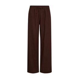 Freequent Damen Freequent Leinenhose &raquo;FQLAVA-PANTS&laquo; Sommerhose aus Leinenmix und mit Kordelzug braun M, N-Gr