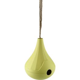 AM Design Dekofigur &raquo;Vogelhaus aus Bambus&laquo; in gelb, gr&uuml;n oder blau gelb Bambus B/H/T: 15,5cm x 20cm x 20cm