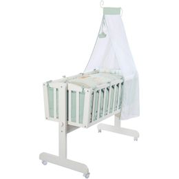 Roba Stubenbett &raquo;Woodland Buddies, Komplettwiegenset&laquo; mit Komplettausstattung B/H/L: 53cm, kein H&auml;rtegrad