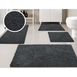 OTTO home Badematte &raquo;Xennia, Badvorleger, Badezimmer Teppich, Duschvorleger,&laquo; H&ouml;he 28 mm rutschhemmend beschichtet schnell trocknend Badteppich, Uni 