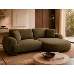 OTTO home Ecksofa &raquo;YllSY L-Form, 231cm - OTTO. Verl&auml;ssliche Qualit&auml;t.&laquo; Struktur-Bezug, Tonnentaschen-Federkern braun B/H/T: 232cm x 78cm x 53cm, 