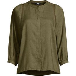 LANDS' END Bluse im Leinenmix f&uuml;r Damen, Damen, size: regular, Gr&uuml;n, Leinen/Viskose, by Lands' End