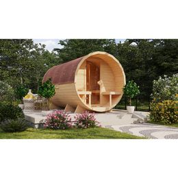 Konifera Fasssauna &raquo;Lathy XXL&laquo; Plug&Play Saunaofen mit Steuerung 3,6 kW inkl. 18 Kilo Steinen beige Saunaofen, integrierte Steuerung, 3,6 kW