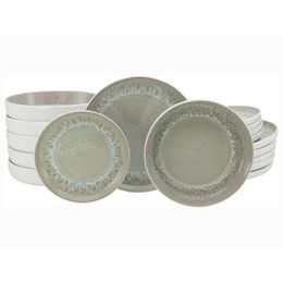 OTTO home Teller-Set &raquo;modernes Teller Set, Service Novalee&laquo; hohe Haltbarkeit, sp&uuml;lmaschinen- & mikrowellengeeignet, Reaktivglasur Steinzeug 18 Stk.