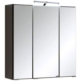 Welltime Spiegelschrank &raquo;Texas Spiegel Badm&ouml;bel Badschrank Badspiegel Bestseller&laquo; mit 3 T&uuml;ren, Breite 60cm, wahlweise mit LED, 