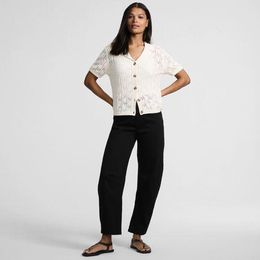 LANDS' END Farbige Soft Denim Relaxte Barrel-Jeans Mid Waist, Damen, size: regular, Schwarz, by Lands' End
