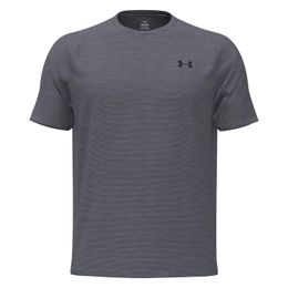 Under Armour T-Shirt Tech Textured Castlerock/Black (Gr&ouml;&szlig;e: M)