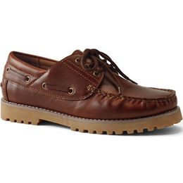 LANDS' END Bootsschuhe f&uuml;r Herren, Herren, size: regular, Braun, Synthetic-blend, by Lands' End
