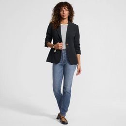 LANDS' END Cr&ecirc;pe-Blazer f&uuml;r Damen, Damen, size: regular, Schwarz, Polyester, by Lands' End