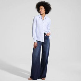 LANDS' END Starfish Knit-Jeans mit weitem Bein, Damen, size: regular, Blau, Baumwoll-Mischung/Polyester-Mischung, by Lands' End