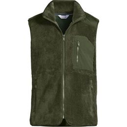 LANDS' END Teddy-Weste f&uuml;r Herren, Herren, size: regular, Gr&uuml;n, Polyester, by Lands' End