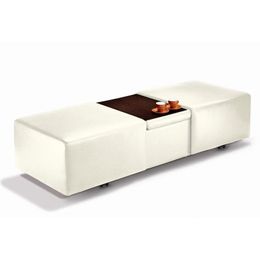 W.Schillig Hocker &raquo;taboo&laquo; ausziehbar, inklusive Zwischenablage wei&szlig; Flachgewebe S22 (100% Polyester);Stoff S37 (100% Polyester): Luxus-Microfaser in 