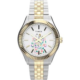 Timex Damen Quarzuhr &raquo;PEANUTS LEGACY&laquo; Armbanduhr, Damenuhr,Edelstahlarmband, Leuchtzeiger gold Einheitsgr&ouml;&szlig;e