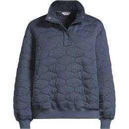 LANDS' END Sweatshirt mit Steppung f&uuml;r Damen in Plus-Gr&ouml;&szlig;e, Damen, size: plus, Blau, Polyester/Viskose, by Lands' End