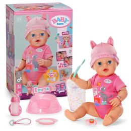 Baby Born Babypuppe &raquo;Emma Click & Play 43cm&laquo; mit Click-&-Play: H&auml;lt Fl&auml;schchen und L&ouml;ffel selbst - ohne Batterien Einheitsgr&ouml;&szlig;e Babypuppe