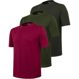 Beretta T-Shirt 3er-Pack Corporate TS Green/Cordovan/Peat (Gr&ouml;&szlig;e: XL)