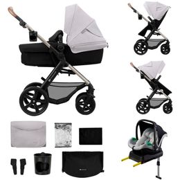 Kinderkraft Kombi-Kinderwagen &raquo;MOOV 2 4in1 EVA&laquo; 27 kg mit EVA-R&auml;dern beige Einheitsgr&ouml;&szlig;e Kombi-Kinderwagen