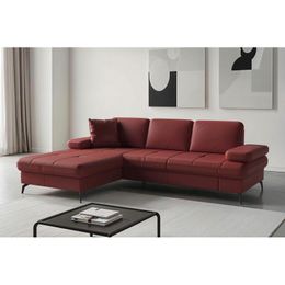 Sit & More sit&more Ecksofa &raquo;Morris Jubi, Recamiere, Breite 247 cm&laquo; mit Armteilfunktion,, wahlweise mit Schlaffunktion rot B/H/T: 247cm x 83cm x 171cm, 