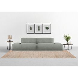 Trendmanufaktur Big-Sofa &raquo;Braga Japandi-Design, toller Sitzkomfort, Designsofa&laquo; in moderner Optik, mit hochwertigem Kaltschaum grau 100% Polyester B/H