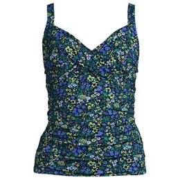 LANDS' END Tankinitop CHLORRESISTENT mit V-Ausschnitt f&uuml;r Damen in Plus-Gr&ouml;&szlig;e, Damen, size: plus, Blau, Nylon-Mischung, by Lands' End