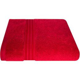 Dyckhoff Handtuch &raquo;Siena&laquo; mit Bord&uuml;re rot Frottier, Obermaterial: 100% Baumwolle B/L: 50cmx100cm, 1 Stk., Frottier