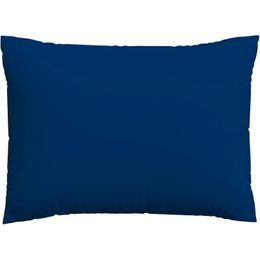 Schlafgut Kissenbezug &raquo;Premium Kissenbezug Knitted Jersey (1 St)&laquo; Ton-in-Ton Rei&szlig;verschluss, Bio-Baumwolle mit Elasthan, Uni, OEKO Tex blau Jersey, Obermaterial