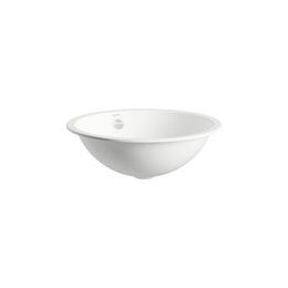 Laufen FORM Einbauwaschtisch H517FM50001091 450 x 450 x 159 mm, rund, ohne Hahnloch, mit &Uuml;berlauf, wei&szlig;