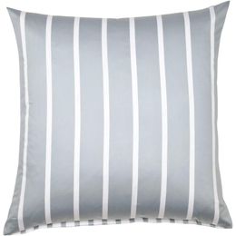Janine Kissenbezug &raquo;modernclassic 39028-28&laquo; mit Rei&szlig;verschluss grau Mako-Satin, Obermaterial: 100% Baumwolle B/L: 80cm x 80cm, 1 Stk., Mako-Satin