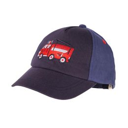 MaxiMo M&auml;dchen MaxiMo Baseball Cap Feuerwehr-Motiv, mit Stickerei, mit Klettverschluss, Baumwolle blau 47/49