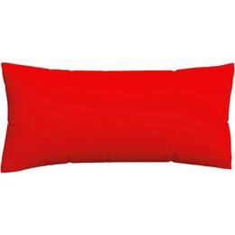 Schlafgut Kissenbezug &raquo;Premium Kissenbezug Knitted Jersey (1 St)&laquo; Ton-in-Ton Rei&szlig;verschluss, Bio-Baumwolle mit Elasthan, Uni, OEKO Tex rot Jersey, Obermaterial:
