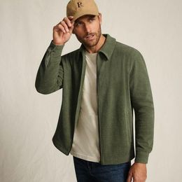 LANDS' END Stretchcord-Hemdjacke f&uuml;r Herren, Herren, size: regular, Gr&uuml;n, Polyester/Polyester-Mischung, by Lands' End