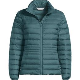 LANDS' END Ultraleichte verstaubare Daunenjacke Wanderweight in Petite-Gr&ouml;&szlig;e, Damen, size: petite, Gr&uuml;n, Nylon, by Lands' End