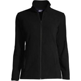 LANDS' END Anyweather Fleece-Jacke in Plus-Gr&ouml;&szlig;e, Damen, size: plus, Schwarz, Polyester, by Lands' End