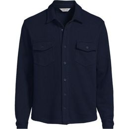 LANDS' END Bedford-Hemdjacke f&uuml;r Herren, Herren, size: regular, Blau, Baumwoll-Mischung/Polyester-Mischung, by Lands' End