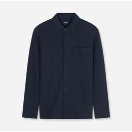 OLYMP Herren OLYMP Langarm-Poloshirt &raquo;Casual&laquo; mit Waffle-Struktur S