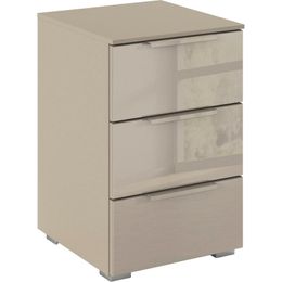 Rauch Nachtkommode &raquo;Nachttisch Nachtkonsole MONTCLAR Frontauswahl Dekor/Hochglanz/Glas&laquo; Breite 40 cm / H&ouml;he 61 cm, inkl. Soft-Close-Funktion, mit 3 