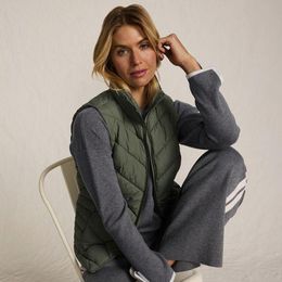 LANDS' END Isolierte Steppweste FeatherFree f&uuml;r Damen in Petite-Gr&ouml;&szlig;e, Damen, size: petite, Gr&uuml;n, Polyester, by Lands' End