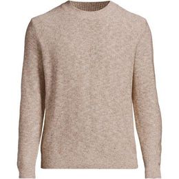 LANDS' END Pullover aus Leinenmix f&uuml;r Herren, Herren, size: regular, Elfenbein, Baumwolle/Leinen/Nylon, by Lands' End